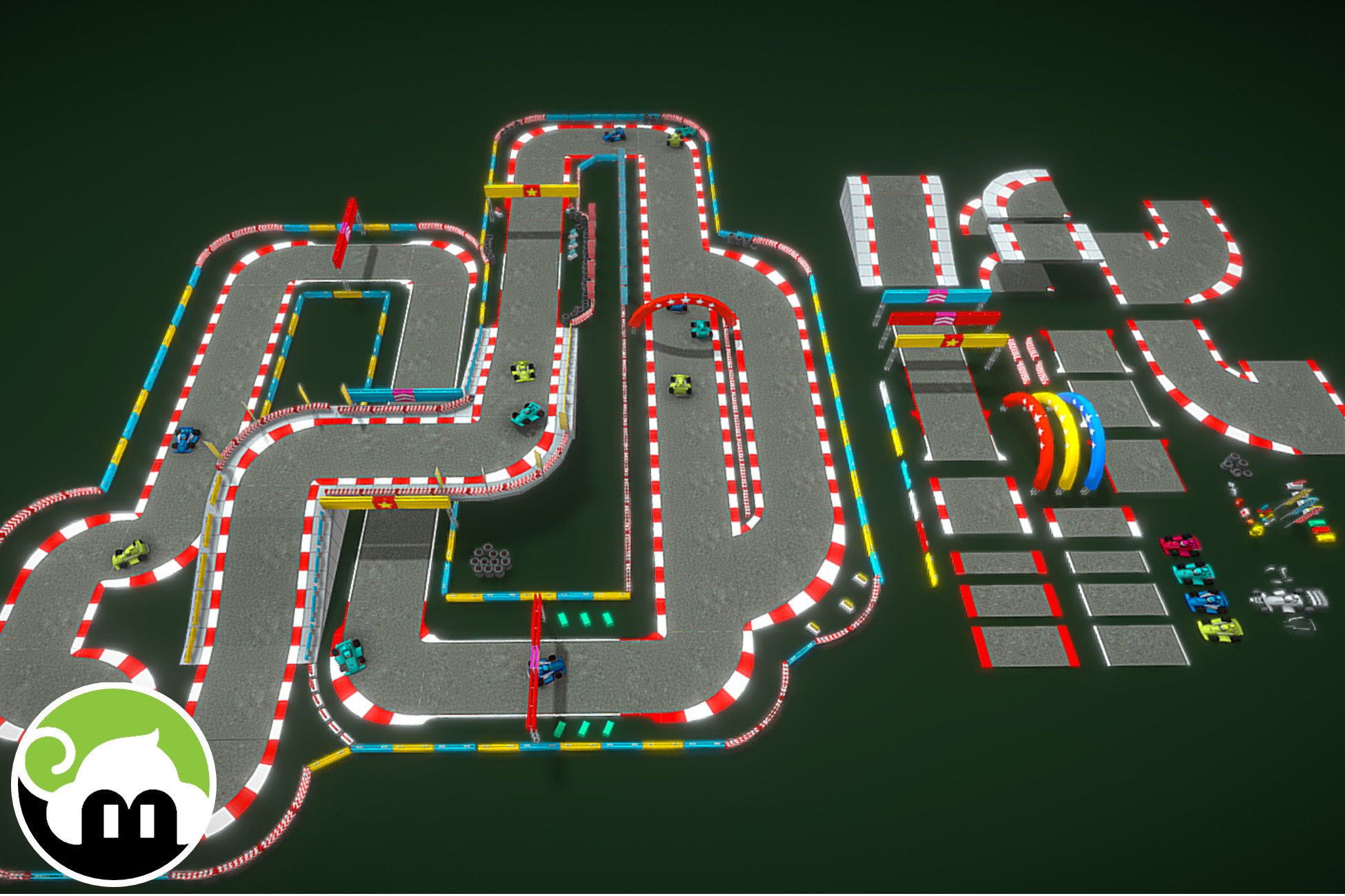 Kart Racing Deluxe Pack | 3D Roadways | Unity Asset Store