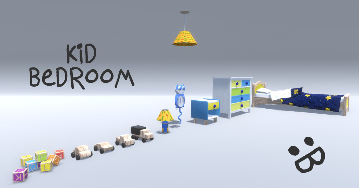 Kid Bedroom | 3D Interior | Unity Asset Store