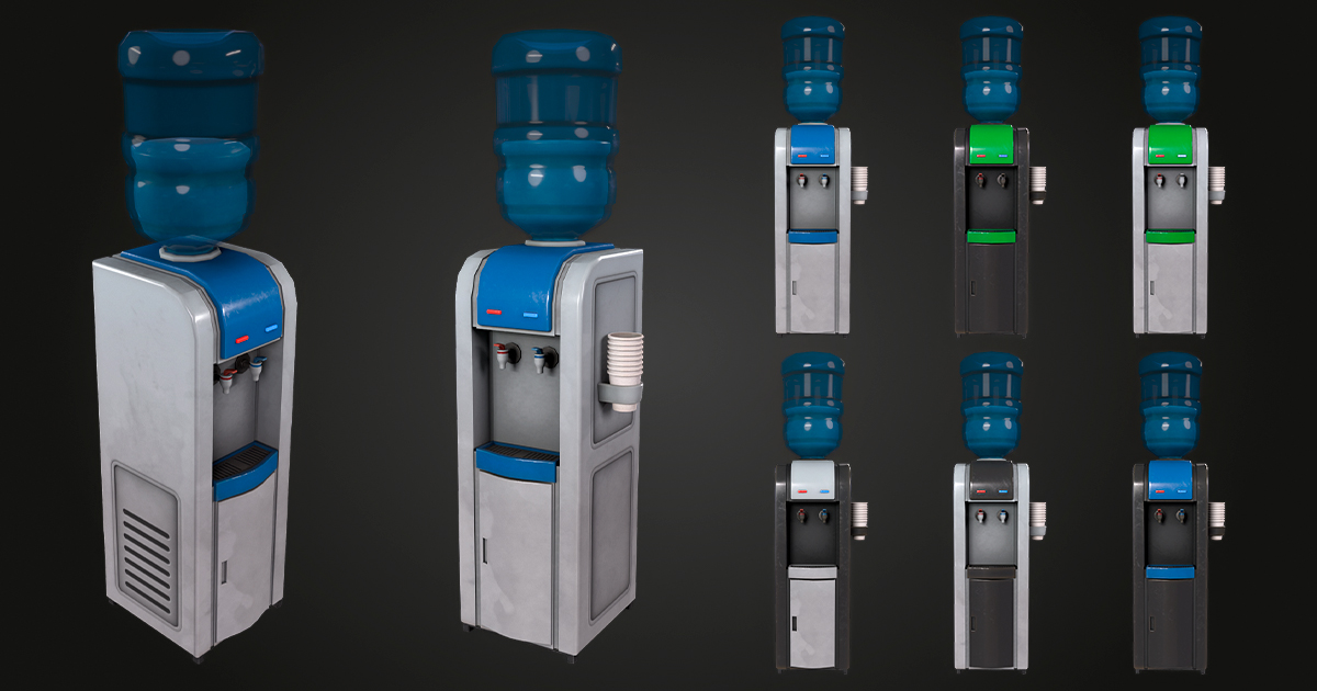 Water Cooler Vol. 1 | 3D Props | Unity Asset Store