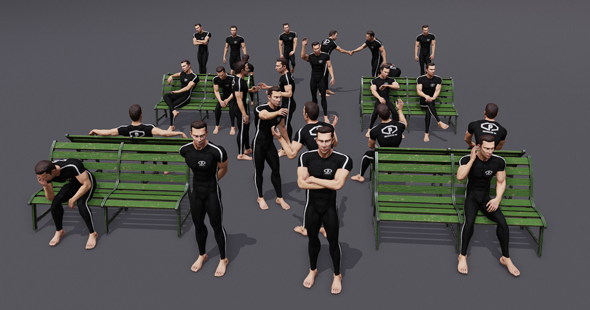 ANIMSET: CROWD | 3D Animations | Unity Asset Store