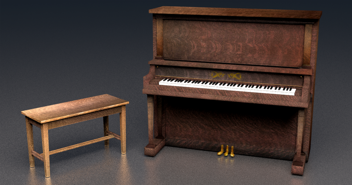 Tigerwood Piano | 3D | Unity Asset Store