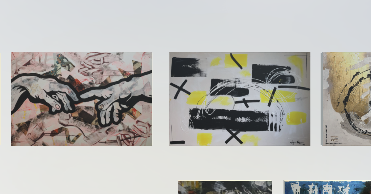 Contemporary Art Paintings Set | 3D Interior | Unity Asset Store