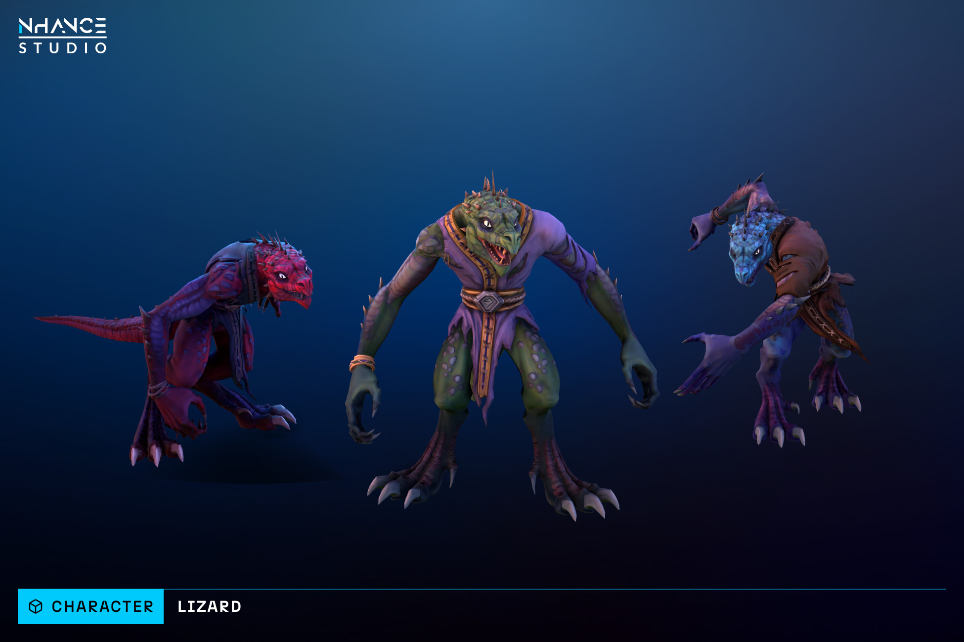 Modular Stylized Fantasy Lizard | 3D Characters | Unity Asset Store