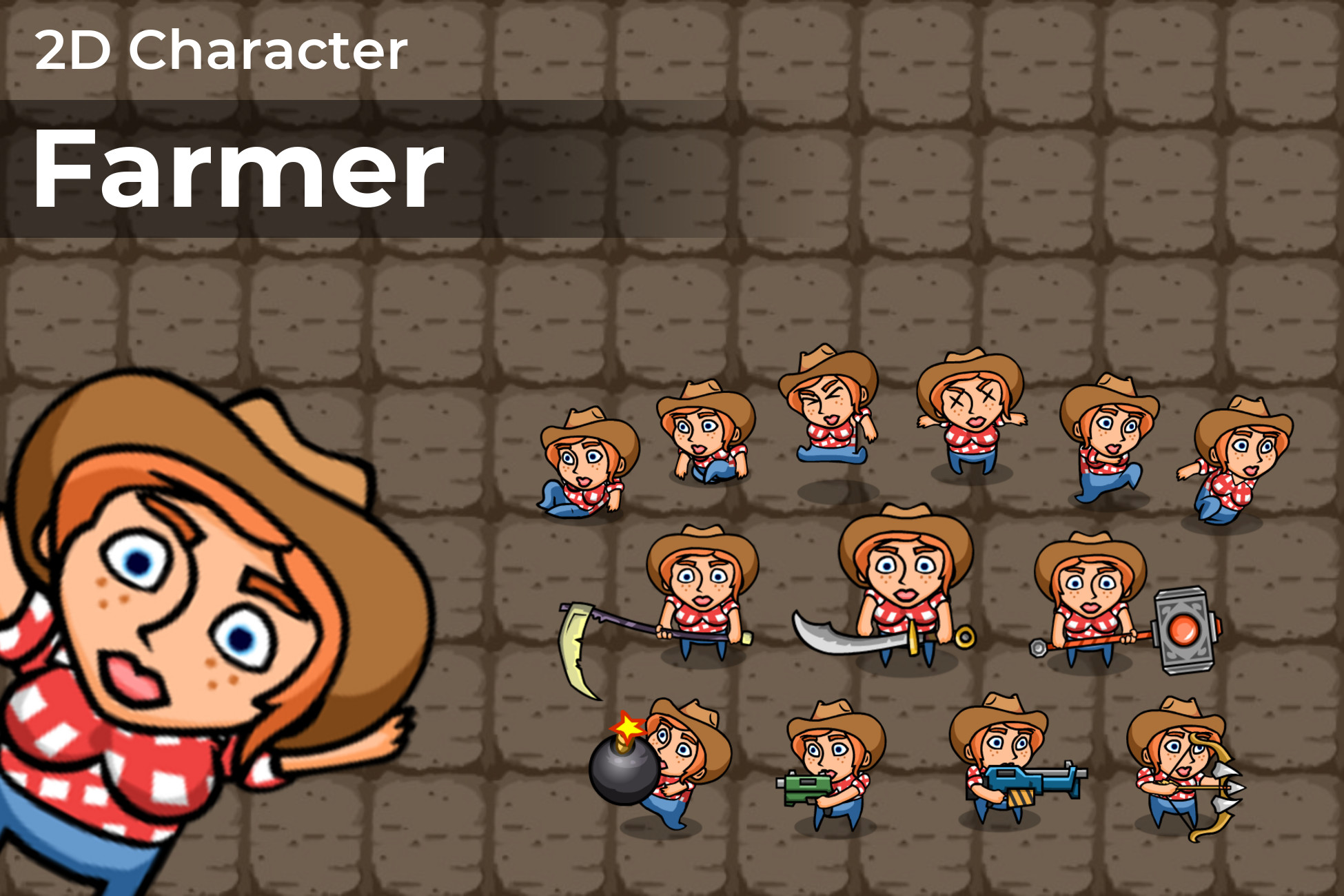 2D Character - Farmer | 2D Characters | Unity Asset Store