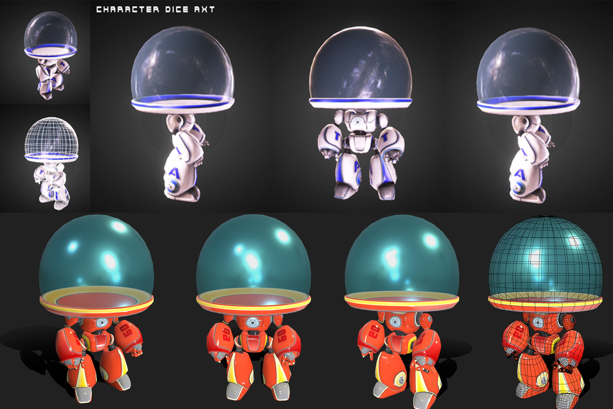 Character Dice AXT | 3D Robots | Unity Asset Store