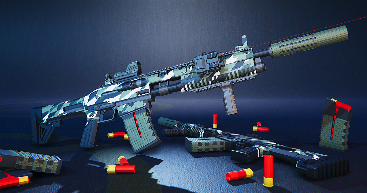 Low Poly Models - Modern Guns Pack (Built-in) | 3D Guns | Unity Asset Store