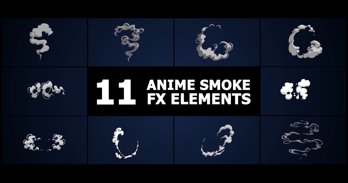 Anime Smoke Elements (01.01.24) | 2D Textures & Materials | Unity Asset ...