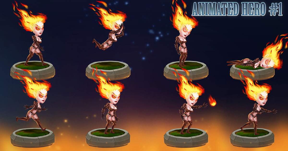 Animated 2D Character - Ember #1 | 2D Characters | Unity Asset Store