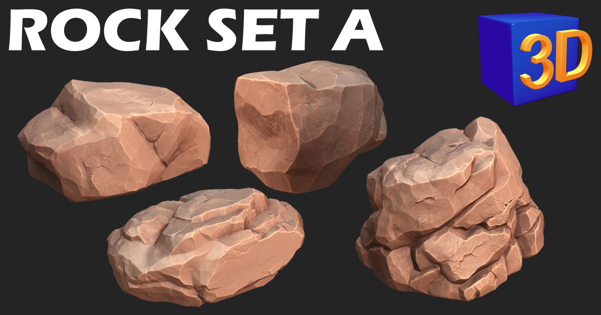 3D Rock Set_A | 3D 주변환경 | Unity Asset Store