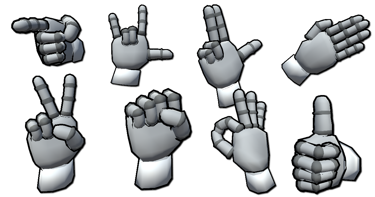 Hand Poses | 3D 애니메이션 | Unity Asset Store