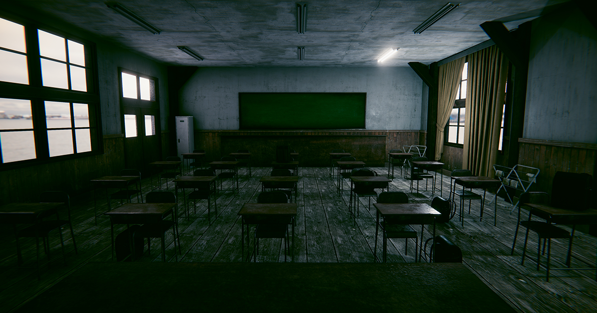 HQ Modular Old Japanese Classroom | 3D Environments | Unity Asset Store