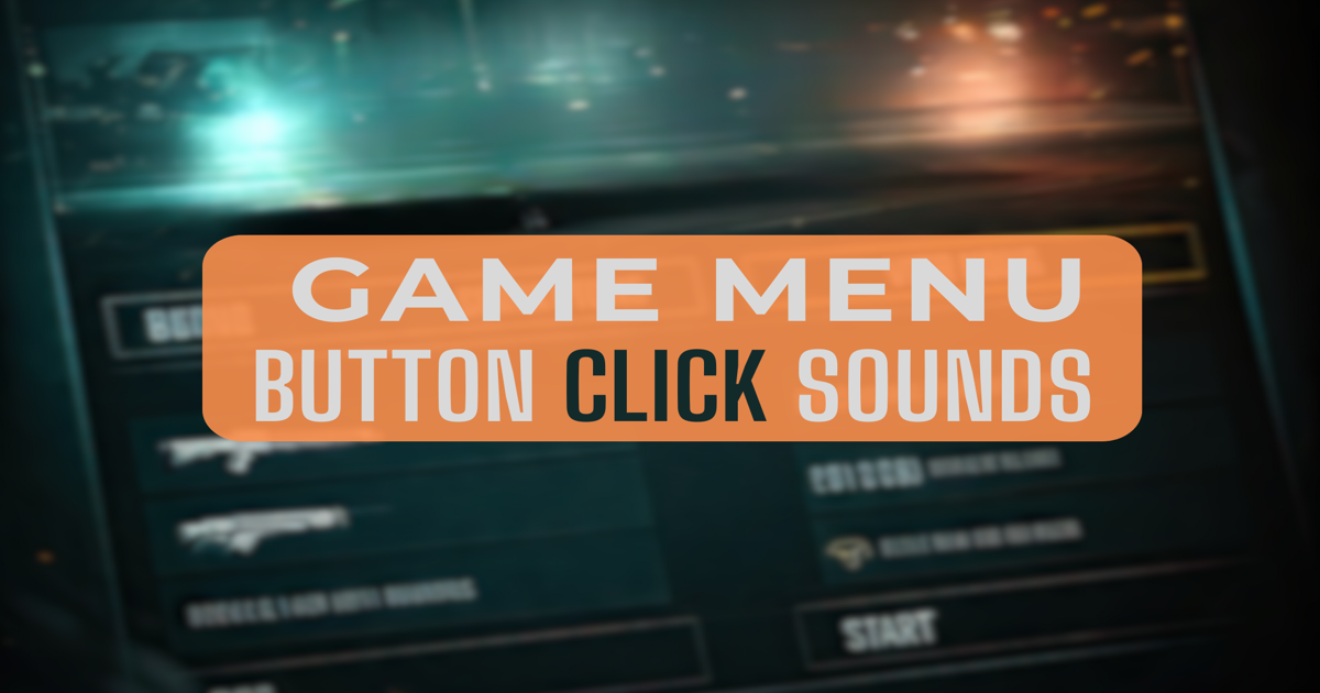 GAME MENU BUTTON CLICK SOUNDS | Audio Sound FX | Unity Asset Store