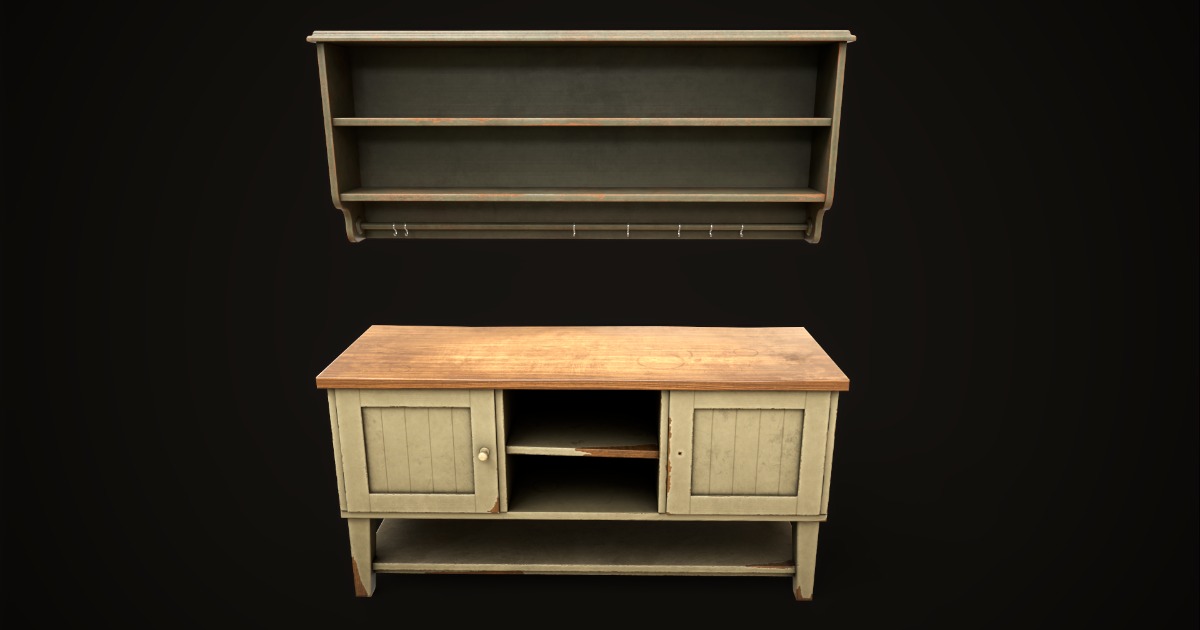 Buffet and shelves | 3D Furniture | Unity Asset Store