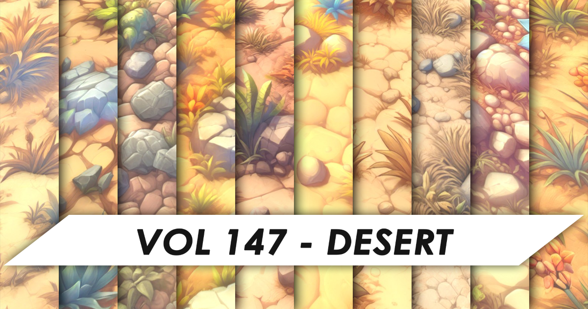 Stylized Textures - Vol 147 - Desert | 2D Textures & Materials | Unity ...