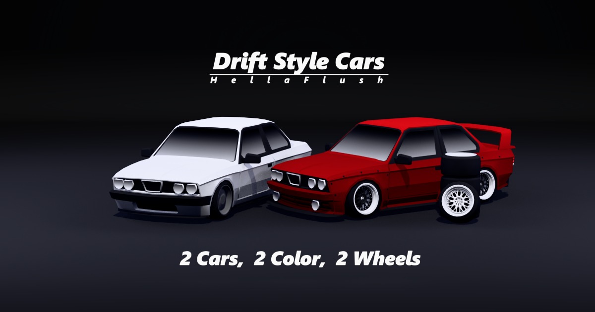 HellaFlush: Drift Style Car | 3D 交通工具 | Unity Asset Store
