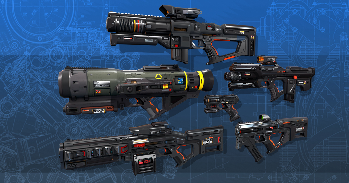 6 SF Weapons Pack | 3D Props | Unity Asset Store