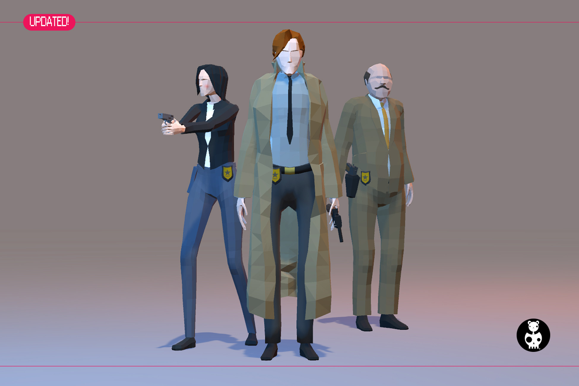Low Poly Detectives | 3D 캐릭터 | Unity Asset Store