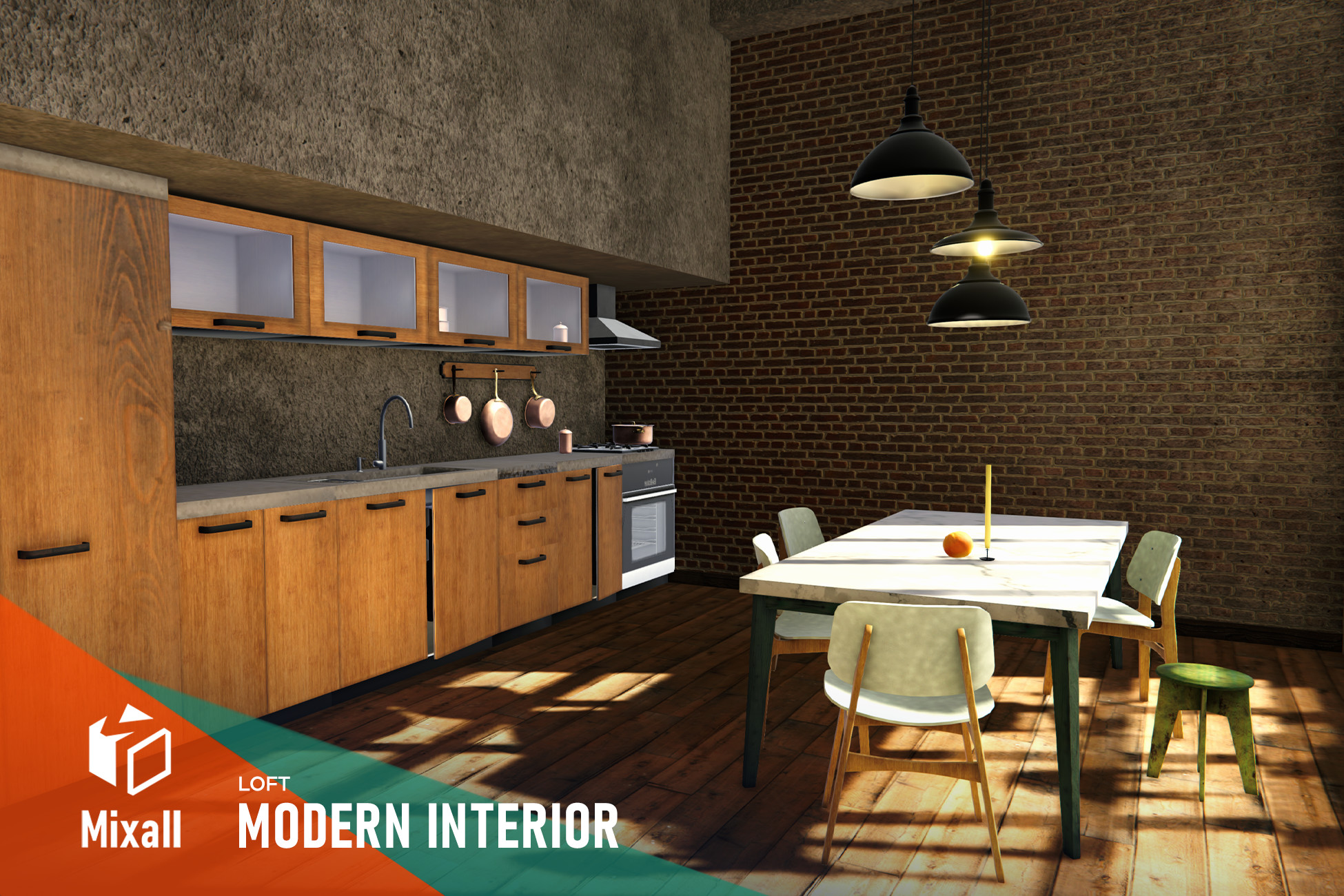 Modern interior - loft | 3D Environments | Unity Asset Store