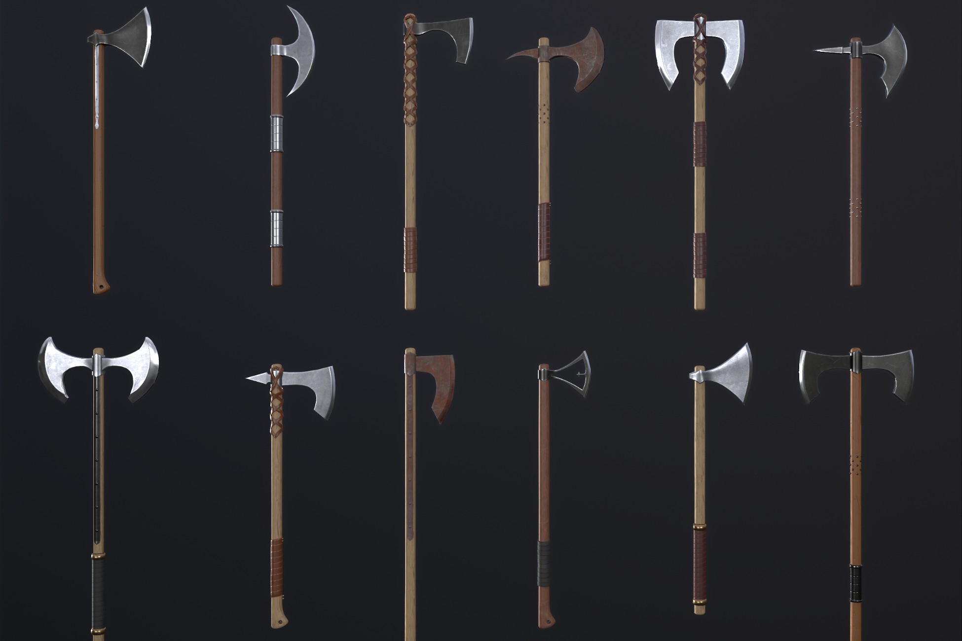Great Axe Modular Pack | 3D Weapons | Unity Asset Store