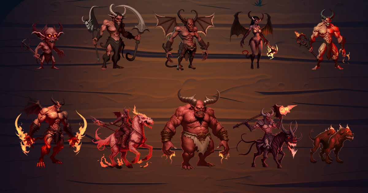 Demon Character pack | 2D Characters | Unity Asset Store