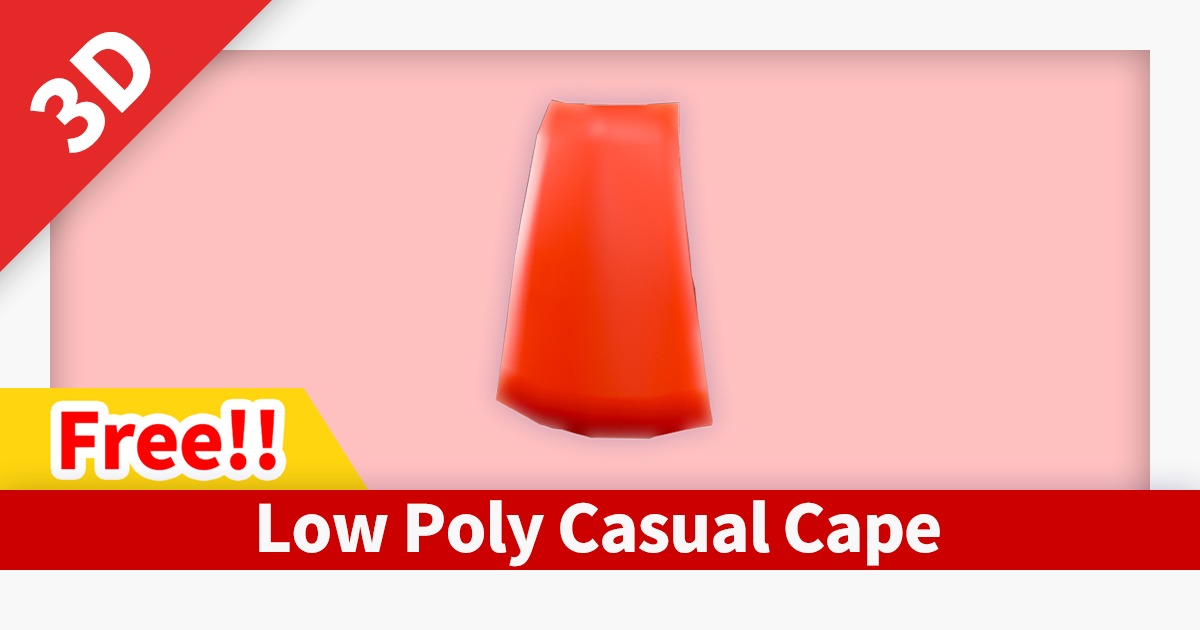 Low Poly Casual Cape | 3D Clothing | Unity Asset Store