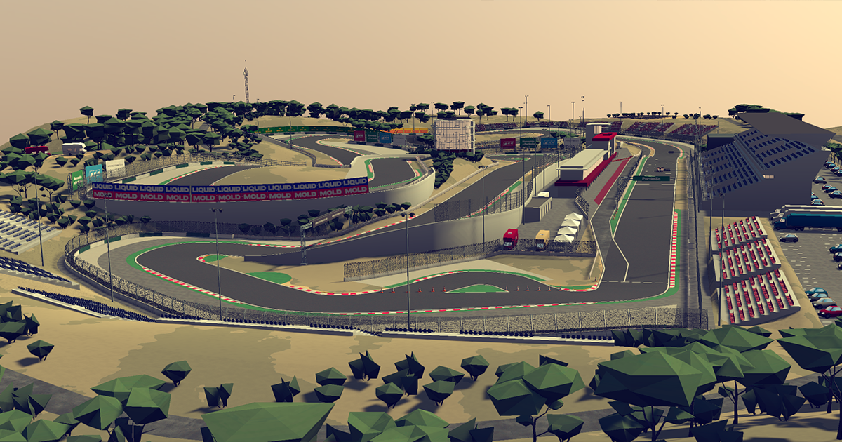 Cartoon Race Track Portimao | 3D Roadways | Unity Asset Store