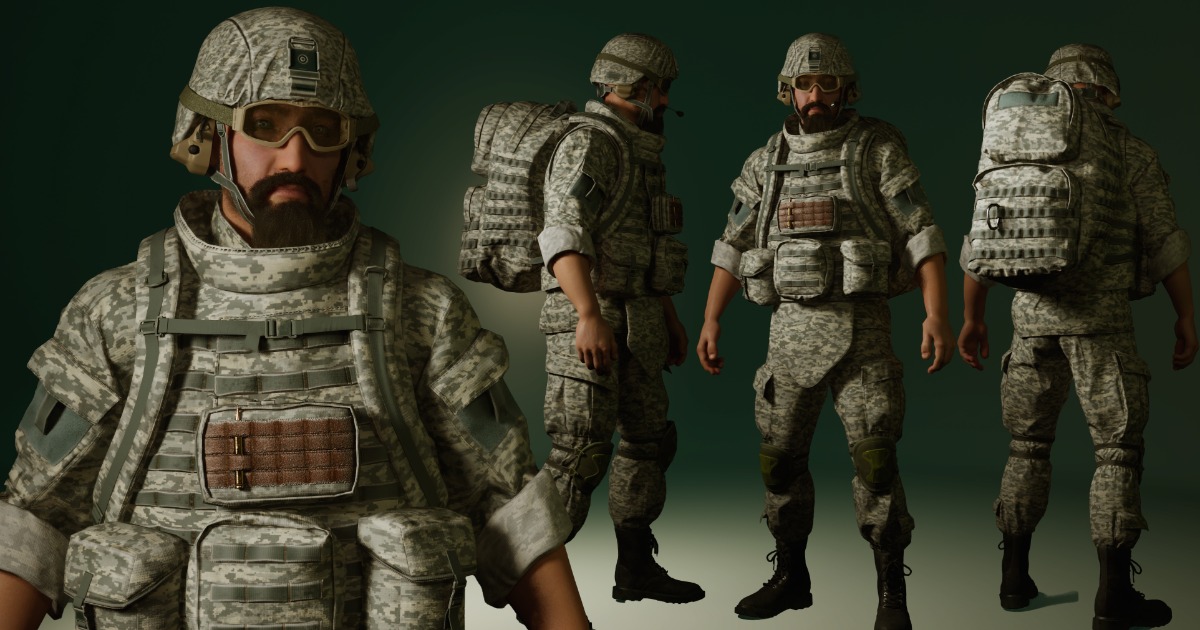 US Soldier 06 | Characters | Unity Asset Store