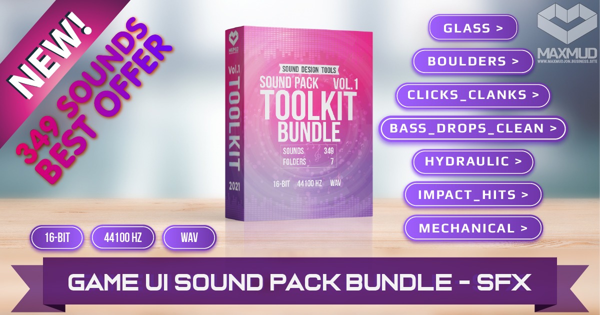 TOOLKIT vol.1 Sound Pack Bundle | Audio Sound FX | Unity Asset Store