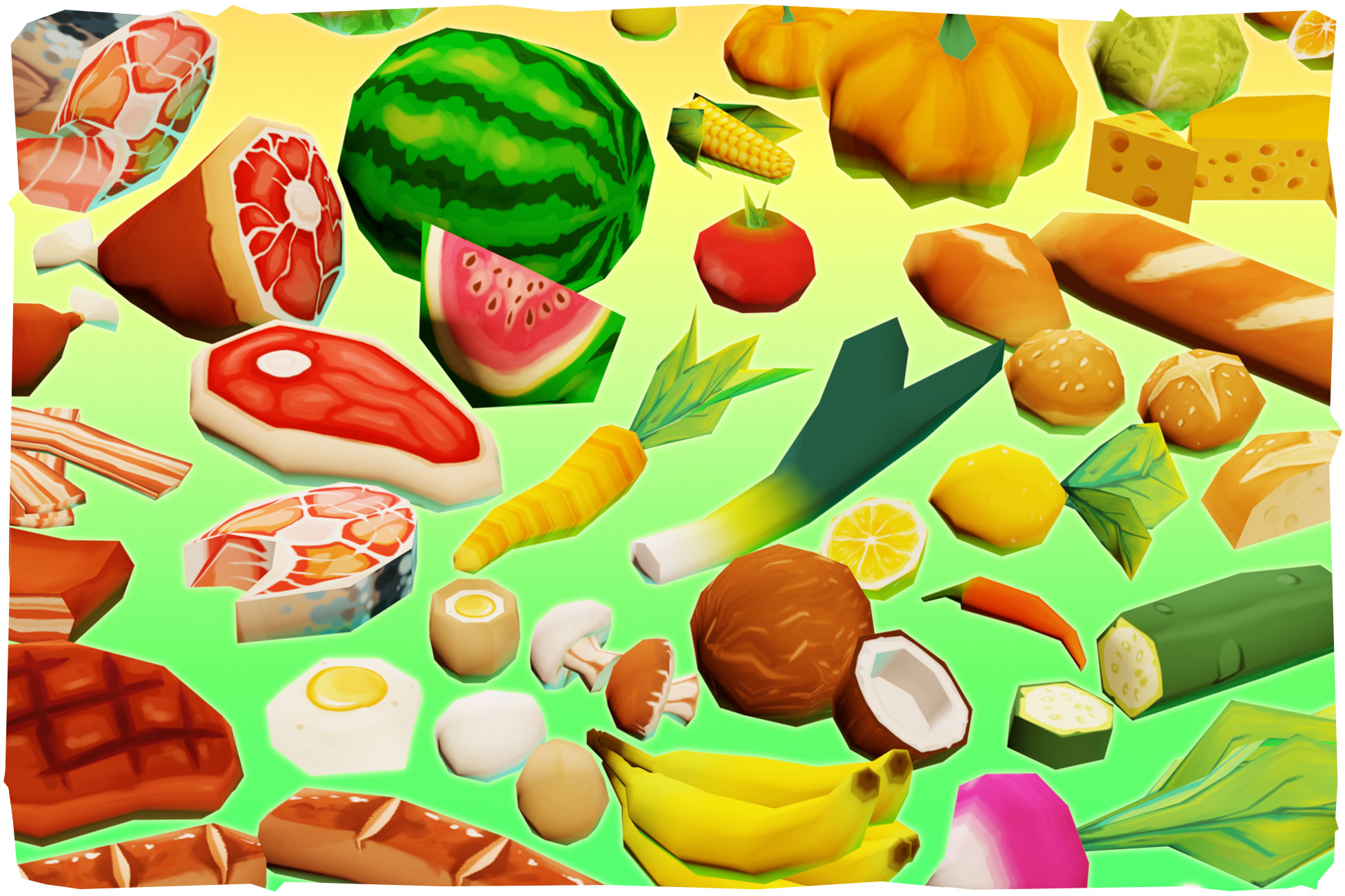 FANTASTIC - Food Pack | 3D Food | Unity Asset Store