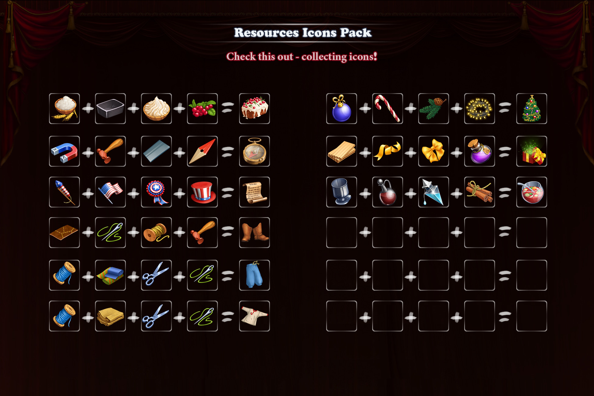 Collecting Resources Icons | 2D Icons | Unity Asset Store