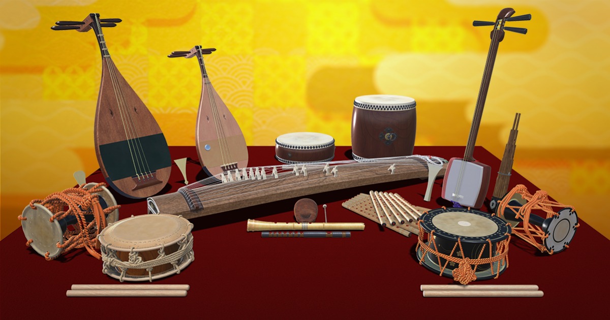 Japanese Instruments Pack HQ | 3D 소품 | Unity Asset Store