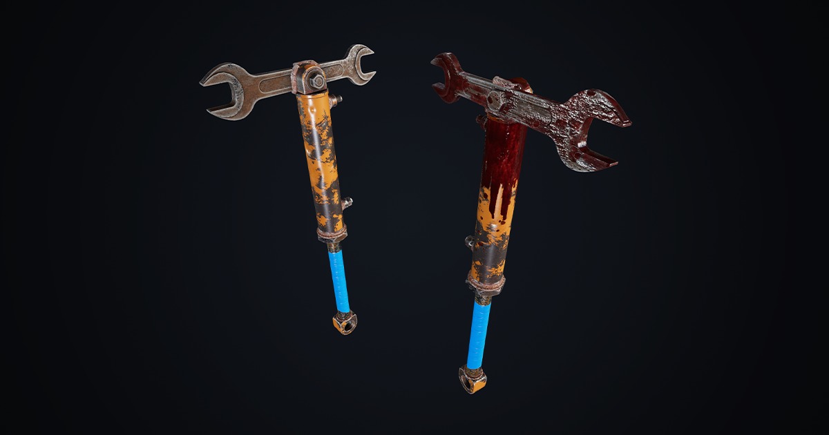 Post Apocalyptic Melee Weapon Hydraulic | 3D Weapons | Unity Asset Store