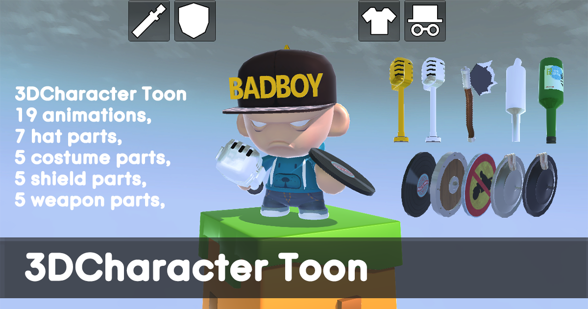 CrazyBoyCasualCharacter | 3D Characters | Unity Asset Store