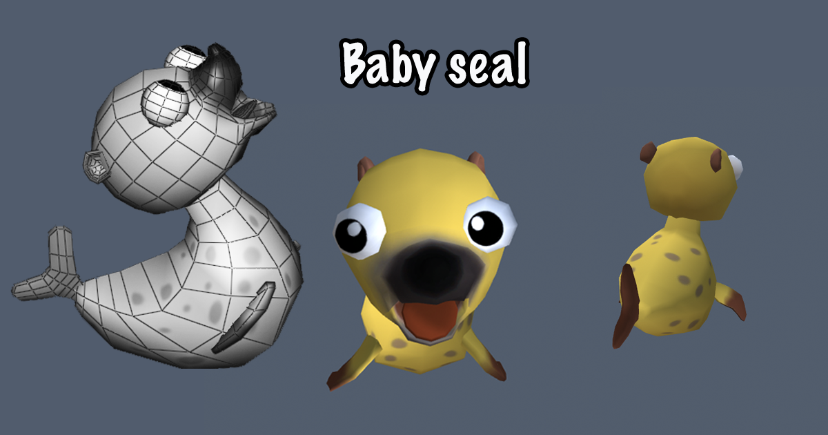 BabySeal toon | 3D 角色 | Unity Asset Store
