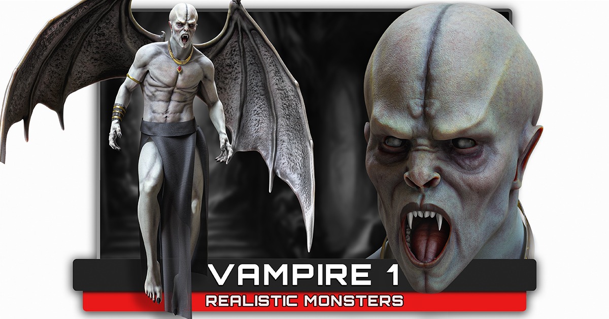 Count Dracula Vampire - Low Poly Realistic Monsters - Animation Fantasy ...