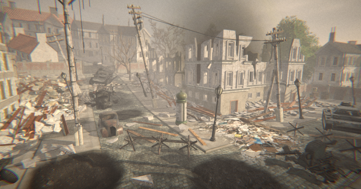 WW2 Pack - Ruined Town | 3D Historic | Unity Asset Store