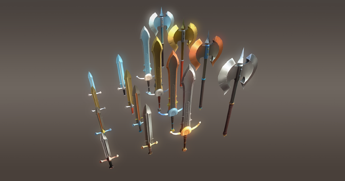 Customisable Weapons Pack | 3D 武器 | Unity Asset Store