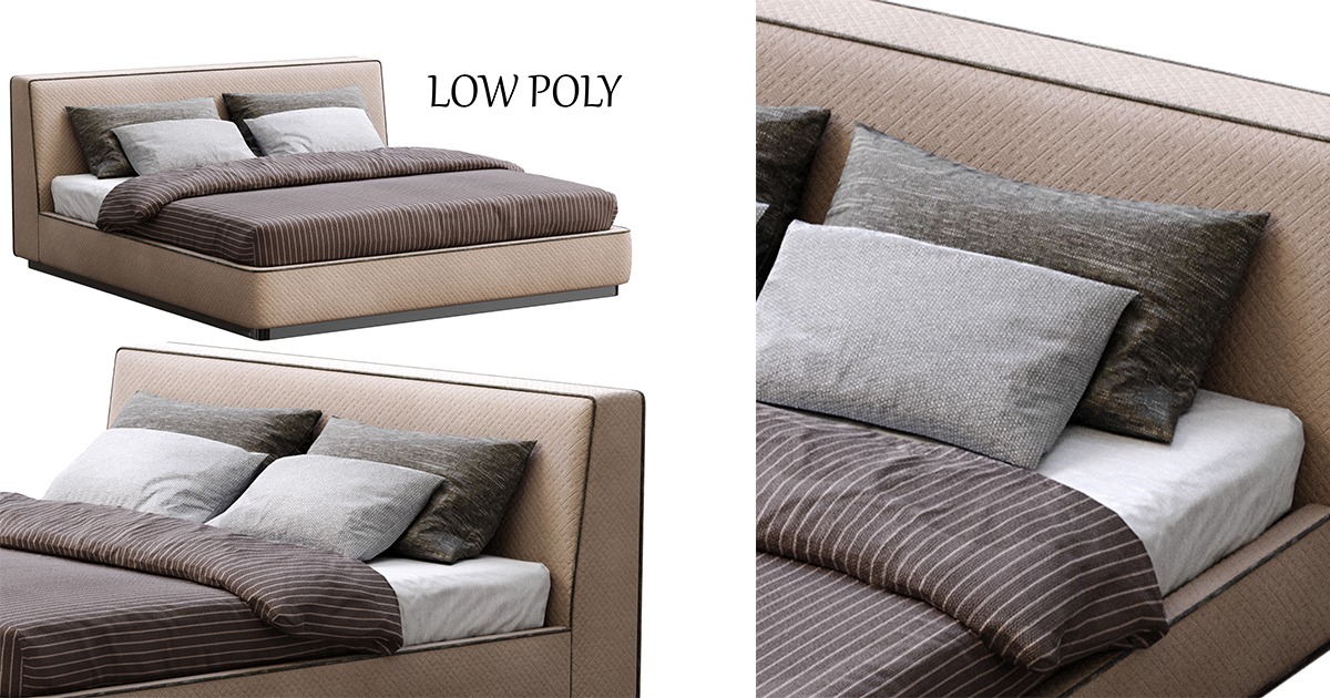 Bed-03 | 3D Furniture | Unity Asset Store