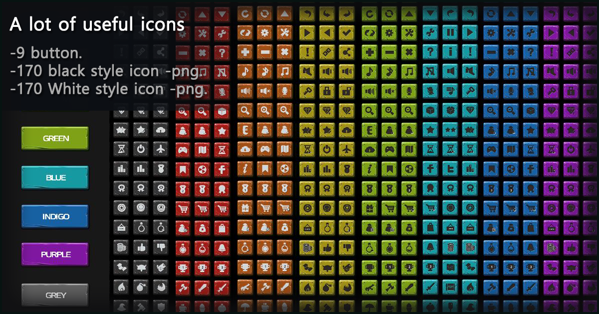 A lot of useful icons_01 | 2D Icons | Unity Asset Store
