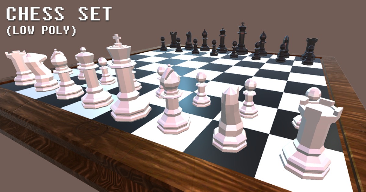 AG Chess Set (Low Poly) | 3D Props | Unity Asset Store