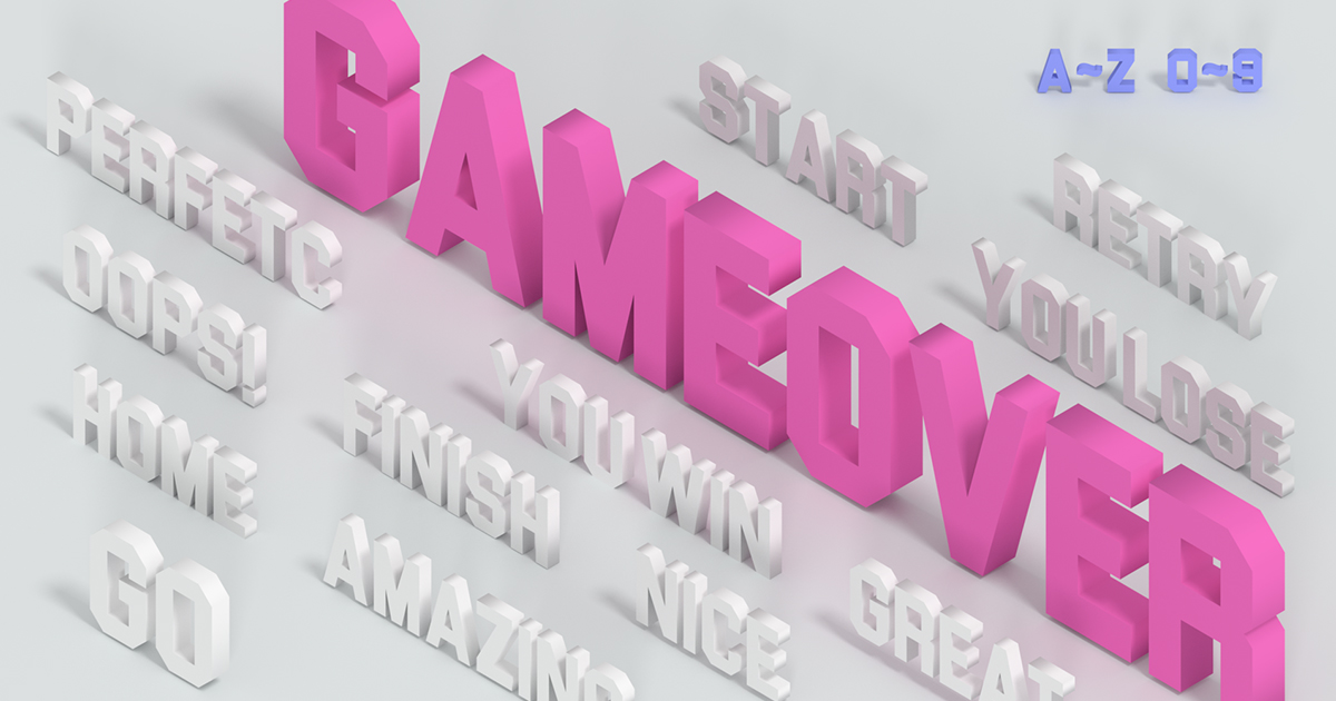 Classic 3D Alphabet | 3D Characters | Unity Asset Store