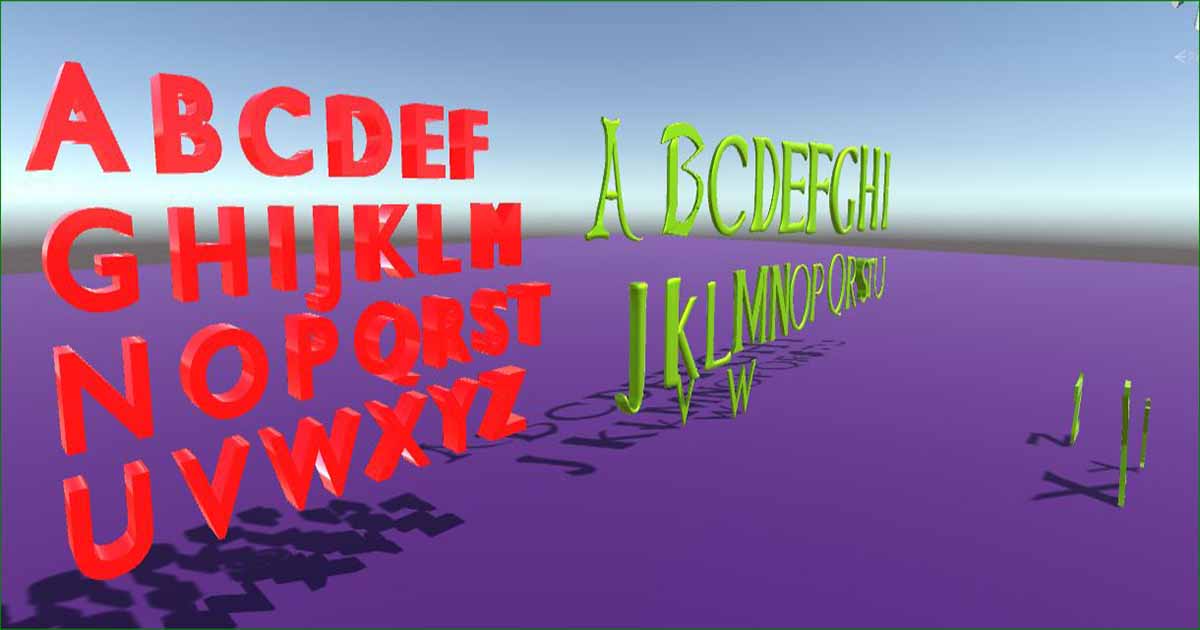 ABC 3D Alphabets Models | 3D | Unity Asset Store