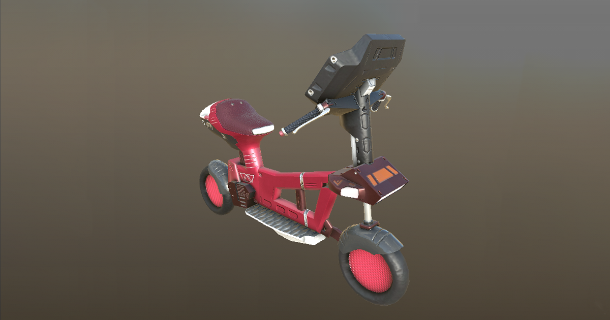 SCi-Fi Moped | 3D Land | Unity Asset Store