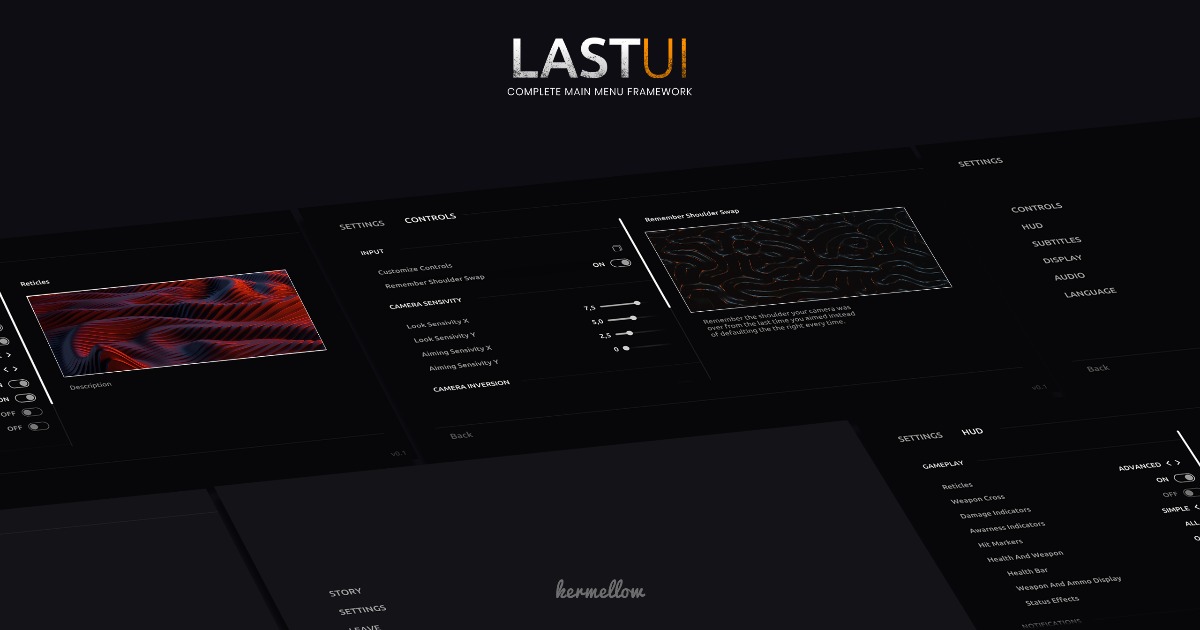 Last UI - Complete Menu UI | GUI Tools | Unity Asset Store