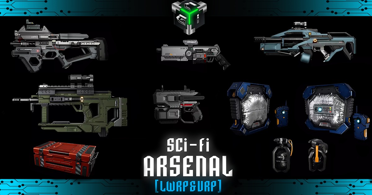 Sci-fi Arsenal [LWRP & URP] | 3D Guns | Unity Asset Store