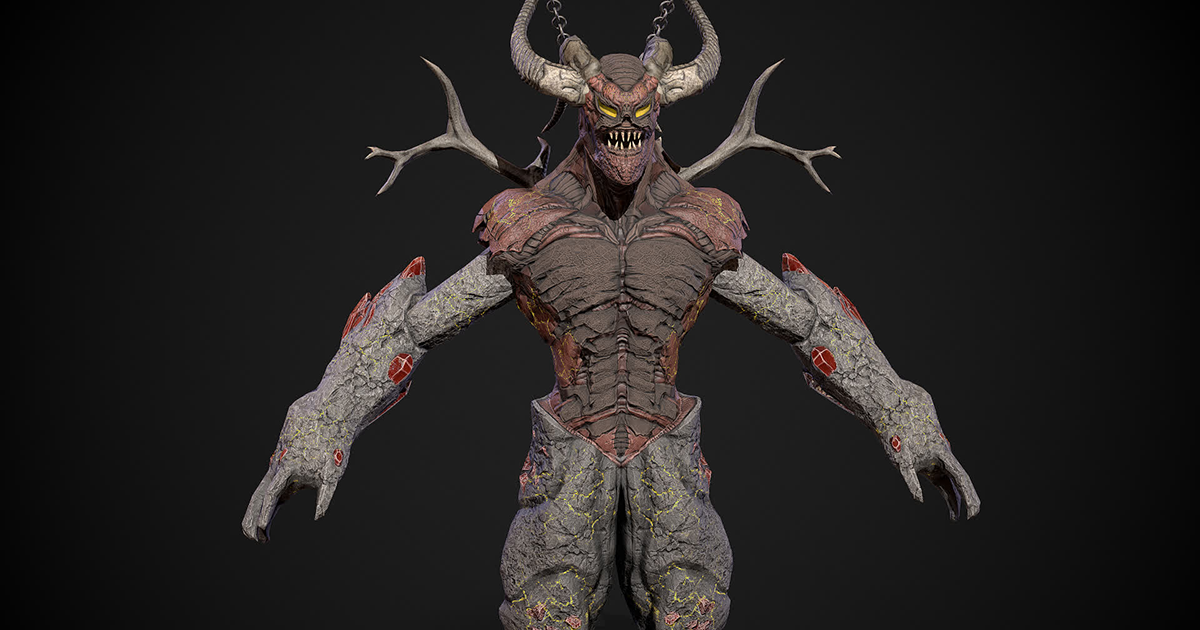 Monster_Demon4 | 3D 人形角色 | Unity Asset Store