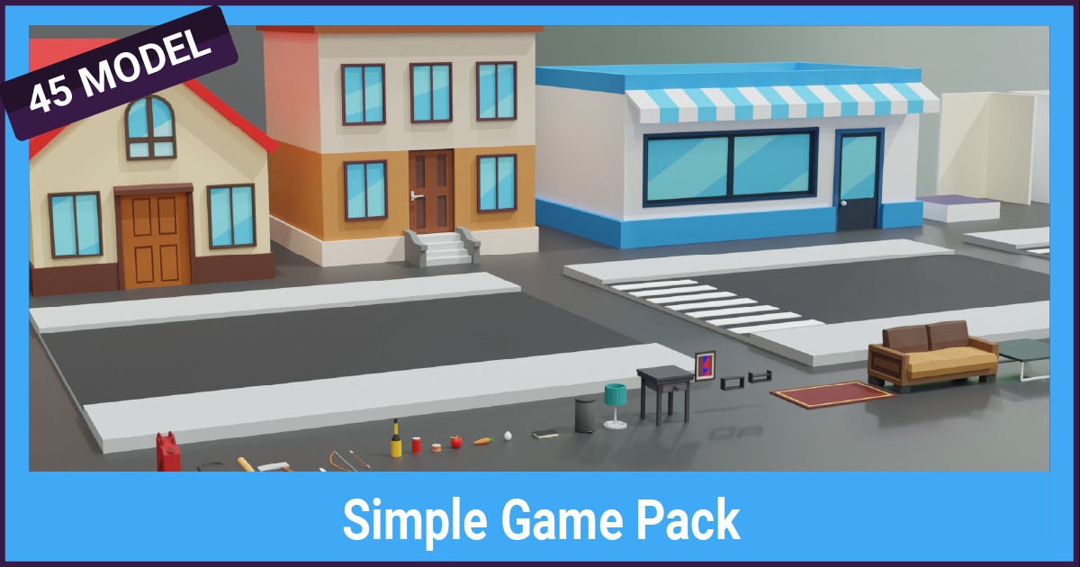 Pandazole - Simple Game Low poly Pack | 3D Props | Unity Asset Store