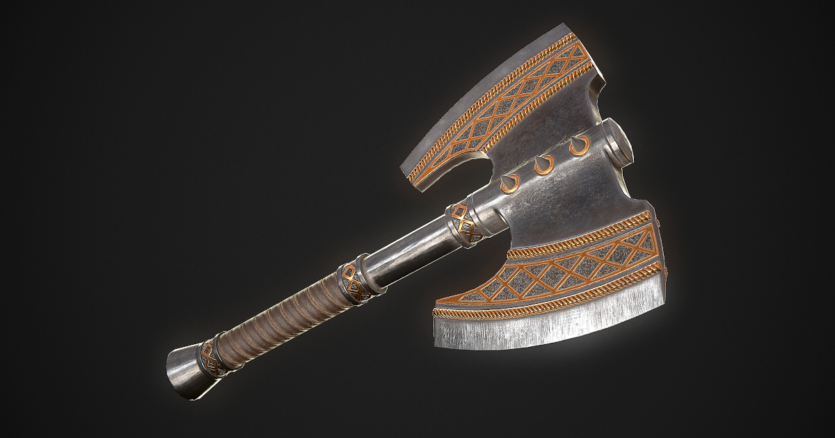 Fantasy Axe 2C | 3D Weapons | Unity Asset Store