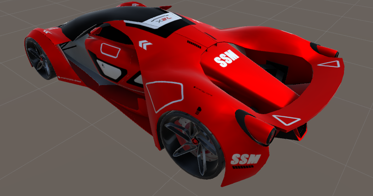 Race game car, Ferrari concept (Low Poly) | 3D Land | Unity Asset Store