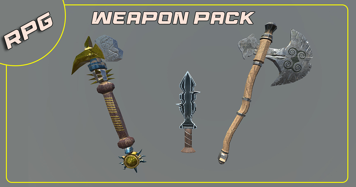 RPG Weapon Pack | 3D Weapons | Unity Asset Store